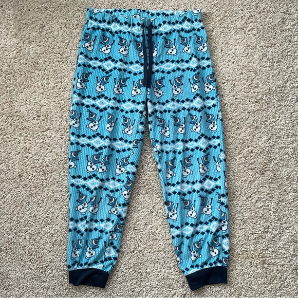 Disney | Pants & Jumpsuits | Disney Frozen Olaf Pajama Fleece Pants ...